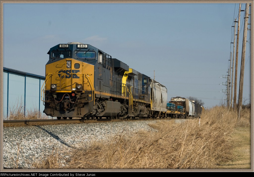 CSX 843 ES44AH,34 of Q275